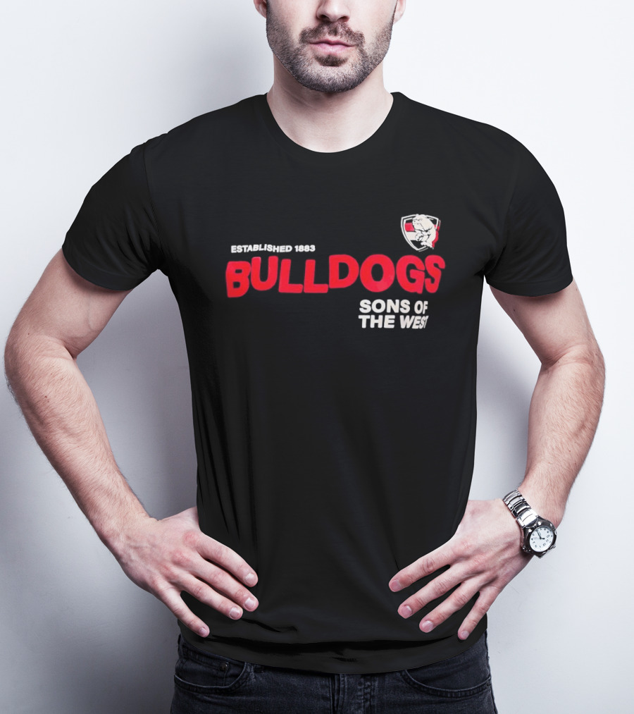 Western Bulldogs Established 1883 Sons Of The West T-Shirt