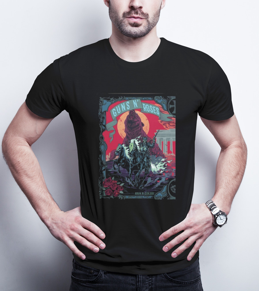 Guns N' Roses Berlin 2026 Night 1 Uber Arena 23 June Event T-Shirt