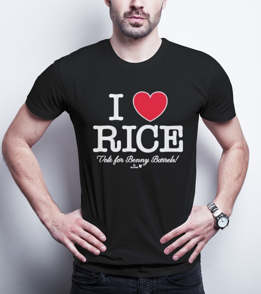 I Love Rice Vote For Benny Barrels T-Shirt