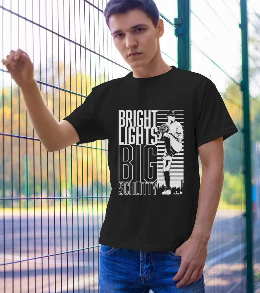 Bright Lights Big Schlitty Cam Schlittler Pitching T-Shirt