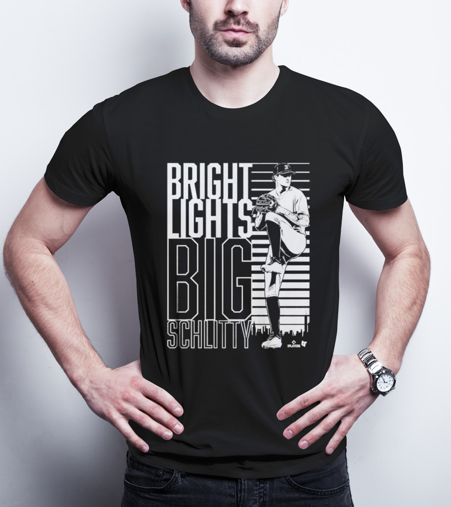 Bright Lights Big Schlitty Cam Schlittler Pitching T-Shirt