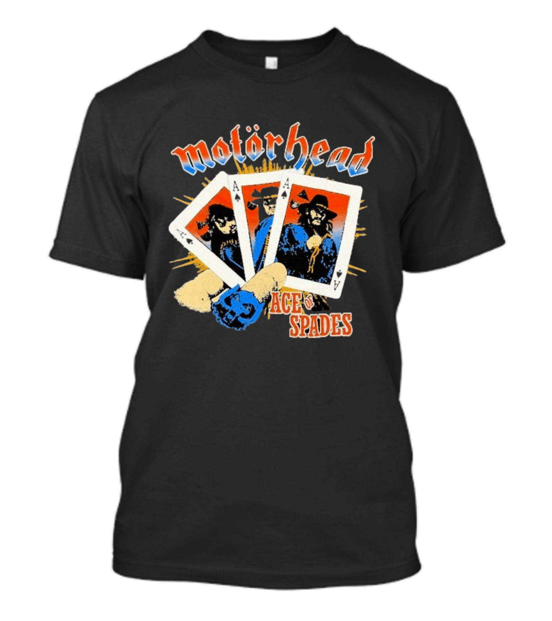 Motörhead Ace Of Spades Three Of A Kind Playing Cards T-Shirt
