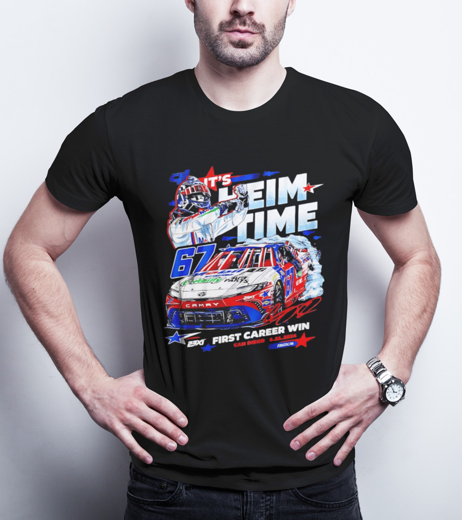 It's Heim Time 67 First Career Win San Diego 2023 NASCAR T-Shirt
