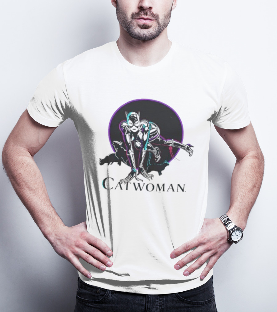 90s Catwoman Neon T-Shirt