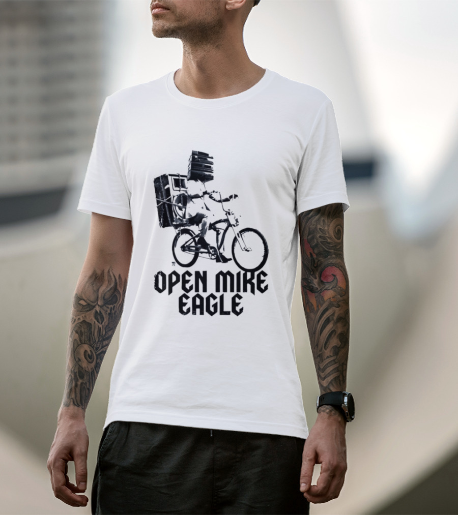 Open Mike Eagle Bicycle Art Hip Hop Alternative Rap T-Shirt