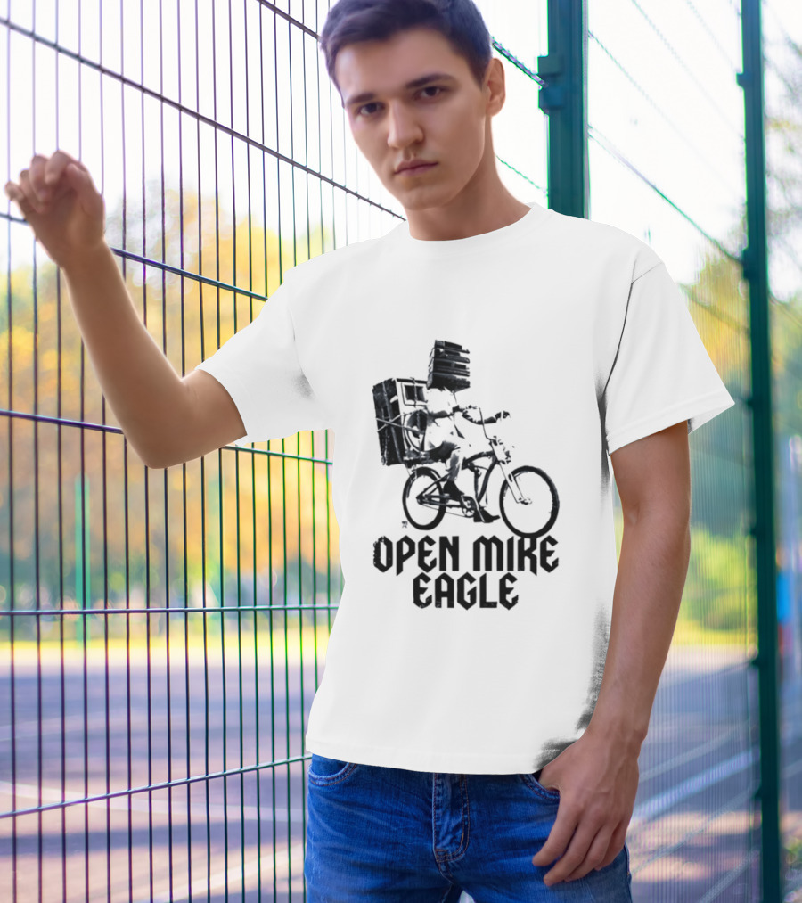 Open Mike Eagle Bicycle Art Hip Hop Alternative Rap T-Shirt