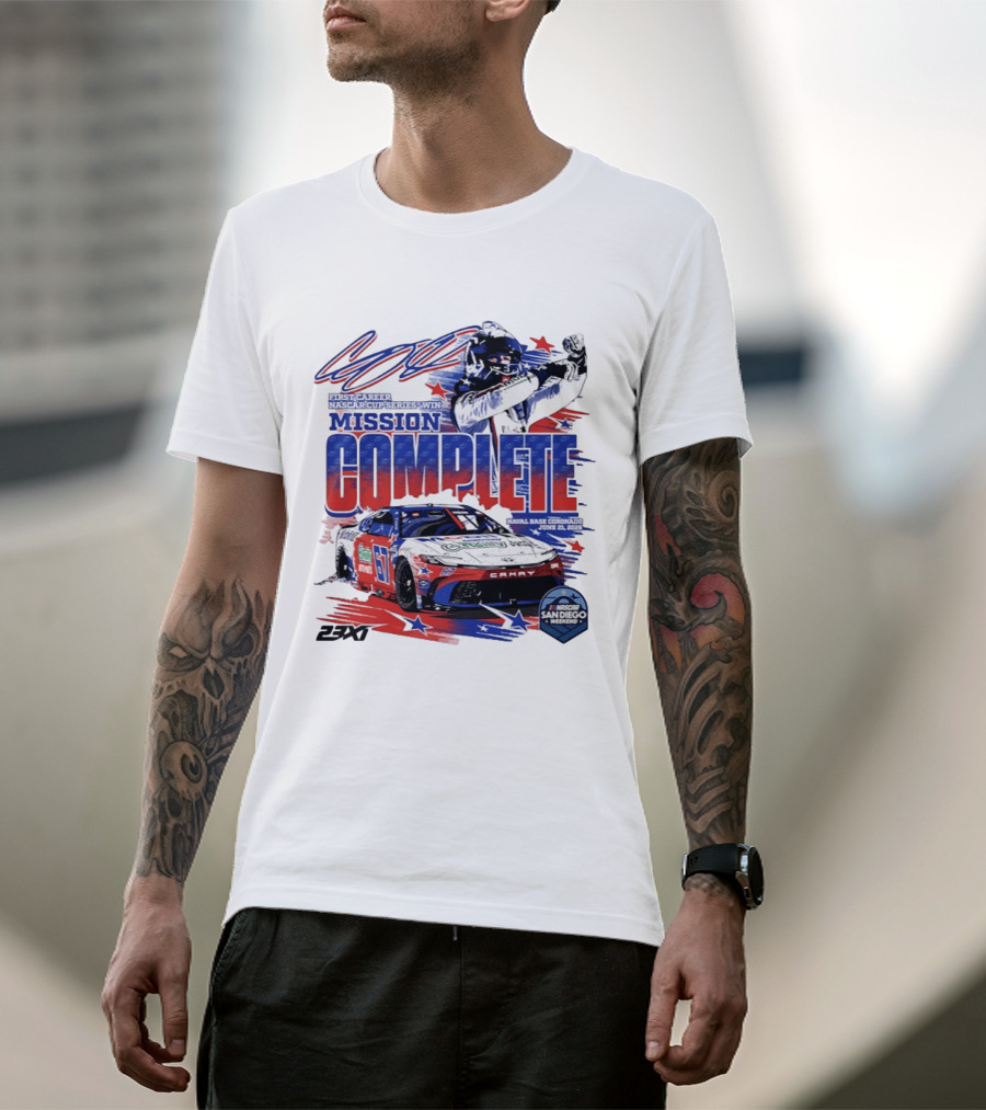 NASCAR San Diego 2023 First Career Cup Series Win Mission Complete T-Shirt