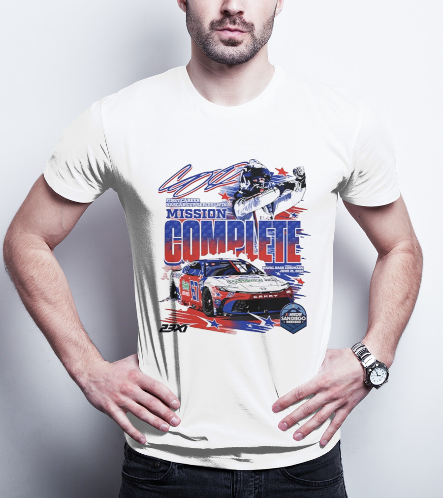 NASCAR San Diego 2023 First Career Cup Series Win Mission Complete T-Shirt