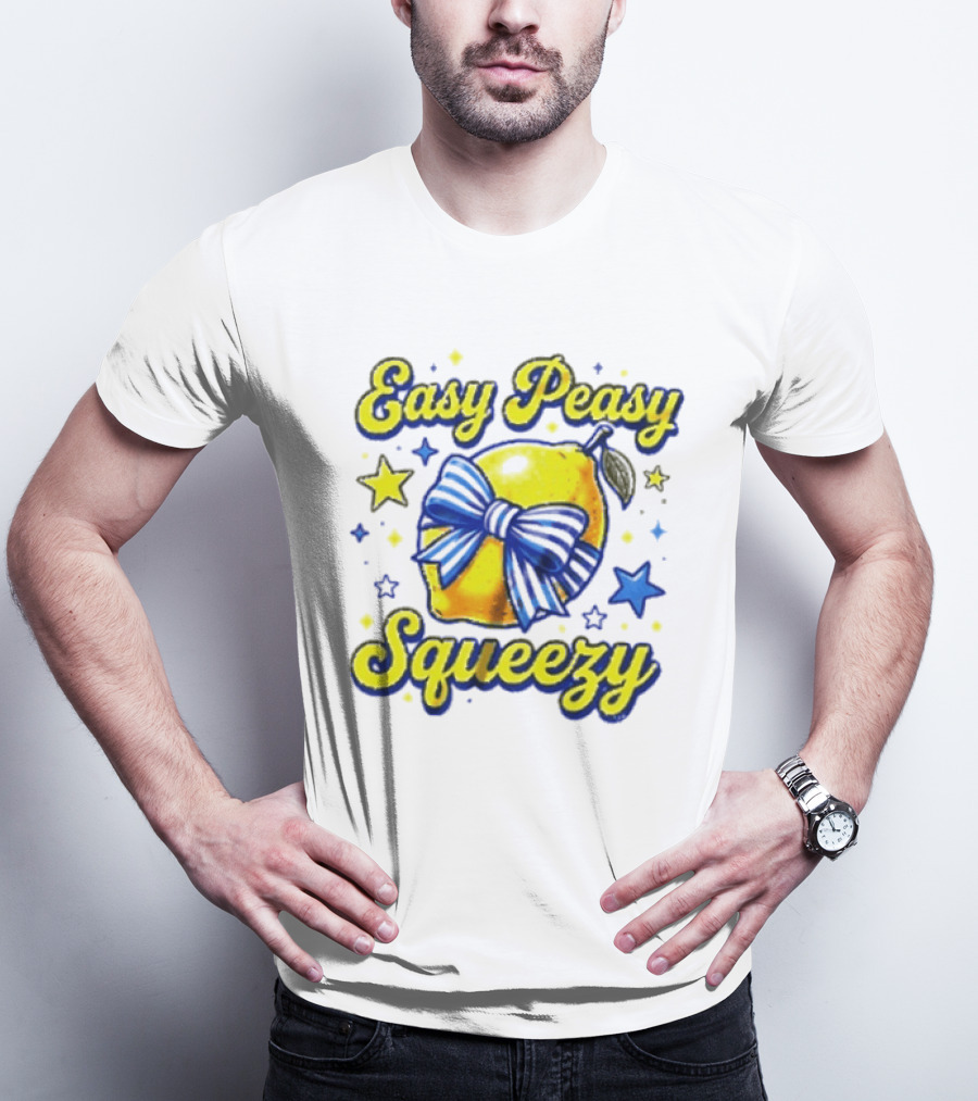 Easy Peasy Lemon Squeezy Bow Star T-Shirt