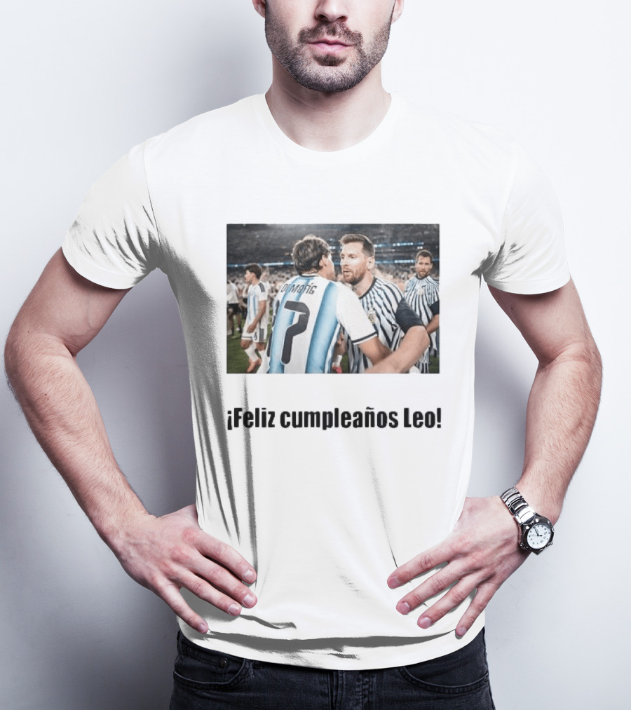 Lionel Messi 39th Birthday Argentina Feliz Cumpleaños Leo Di María Celebration T-Shirt