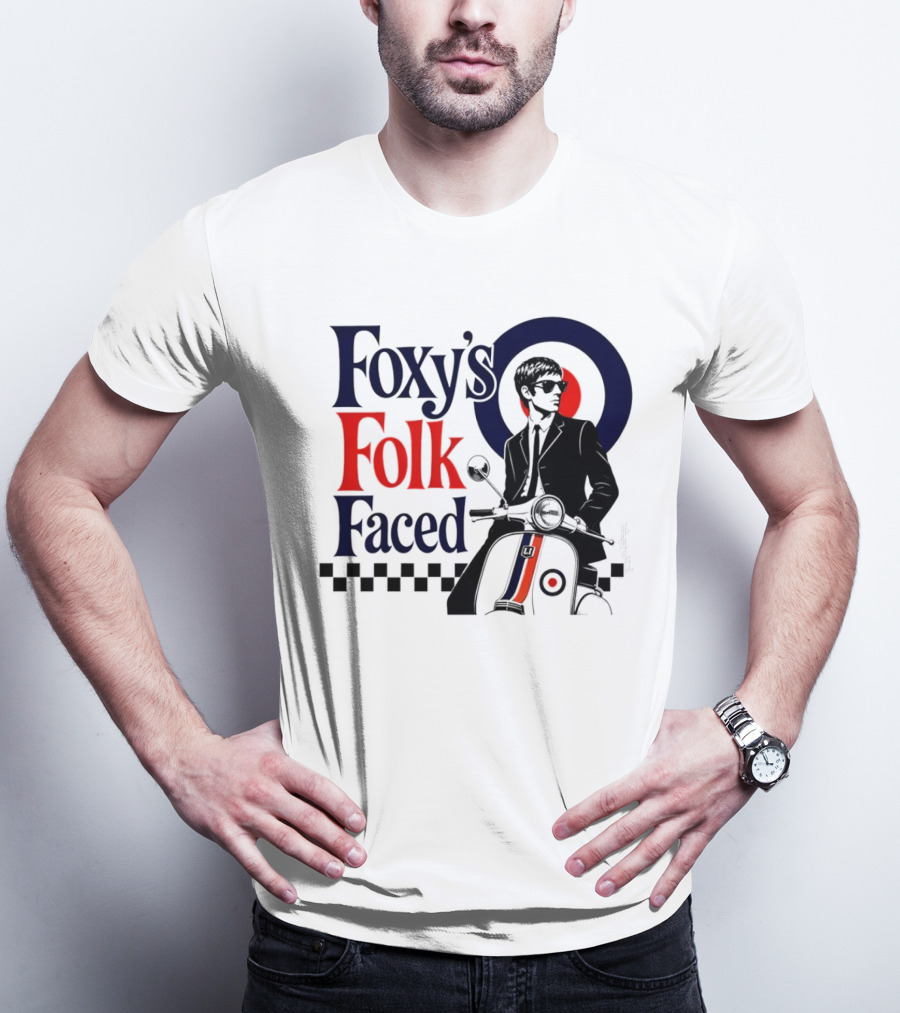 Foxy's Folk Faced Mod Scooter T-Shirt