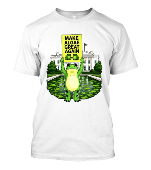Frogs Team Algae Make Algae Great Again At White House 2026 T-Shirt
