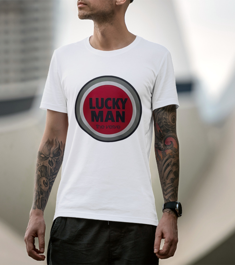 The Verve Lucky Man Red Circle T-Shirt