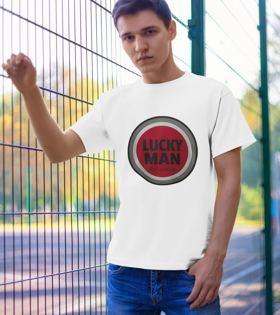 The Verve Lucky Man Red Circle T-Shirt