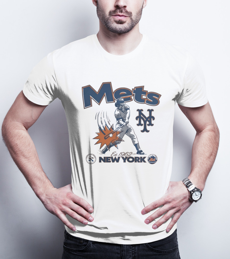 Mets New York Est 1962 Baseball Club National League Centennial 1876 1976 T-Shirt