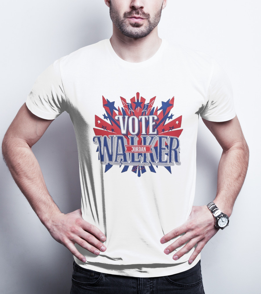 Vote Walker Jordan Patriotic Stars And Stripes T-Shirt