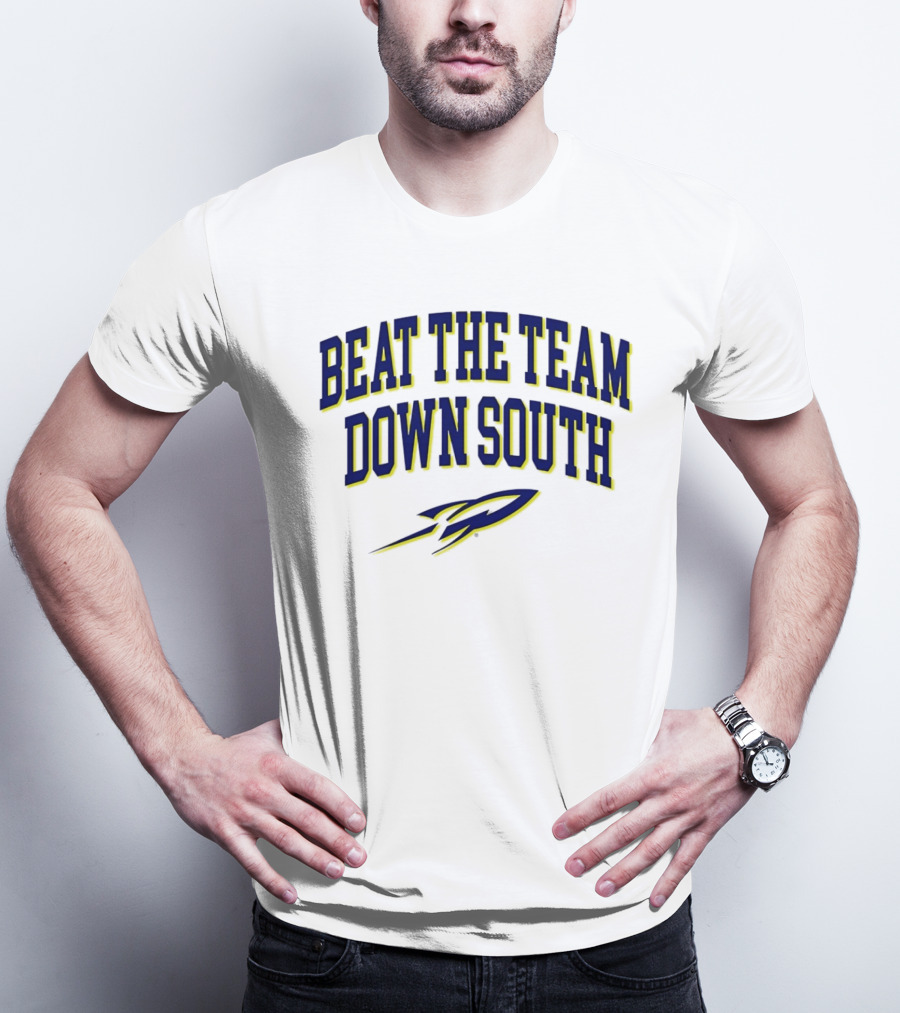 Beat The Team Down South College Football Rocket T-Shirt