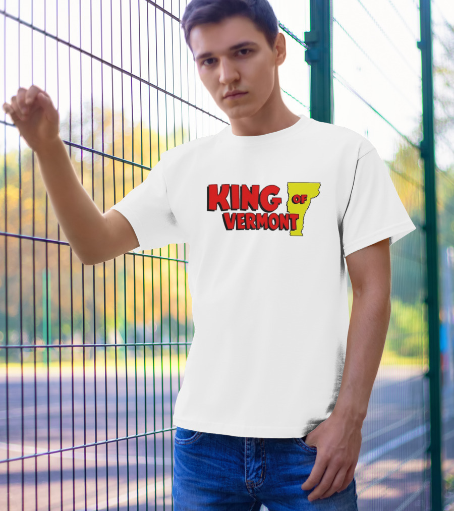 KING OF VERMONT Map T-Shirt