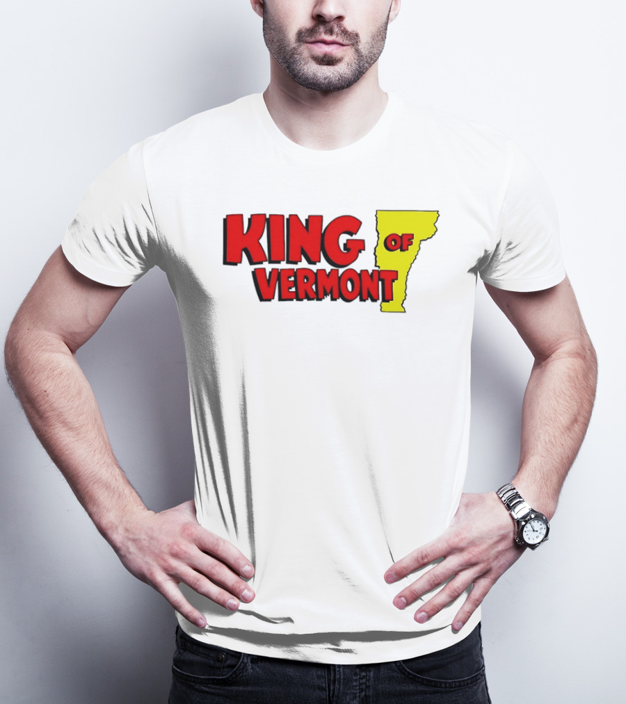 KING OF VERMONT Map T-Shirt
