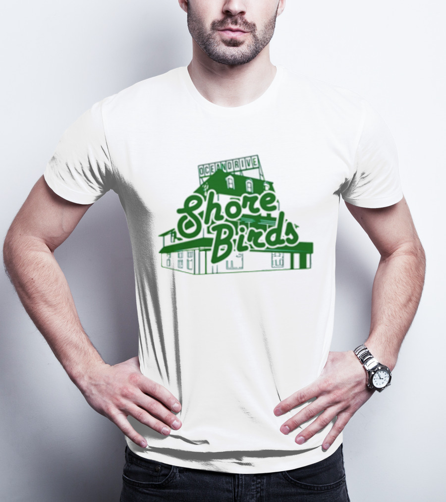 Jason Kelce Oceandrive Shore Birds Building T-Shirt