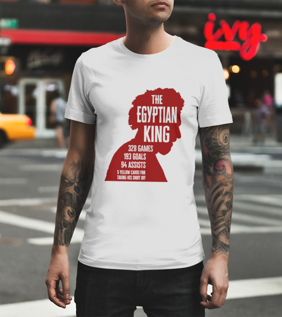 The Egyptian King Mohamed Salah 328 Games 159 Goals 94 Assists Liverpool FC Stats T-Shirt