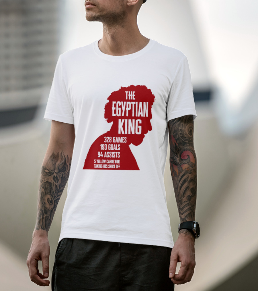 The Egyptian King Mohamed Salah 328 Games 159 Goals 94 Assists Liverpool FC Stats T-Shirt