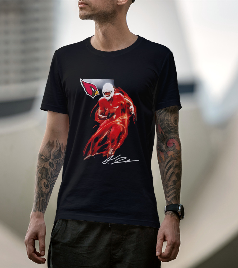 Arizona Cardinals Jeremiyah Love Legacy Rookie Football Player Signature Flame T-Shirt