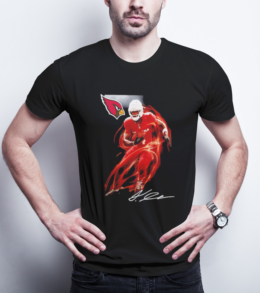 Arizona Cardinals Jeremiyah Love Legacy Rookie Football Player Signature Flame T-Shirt