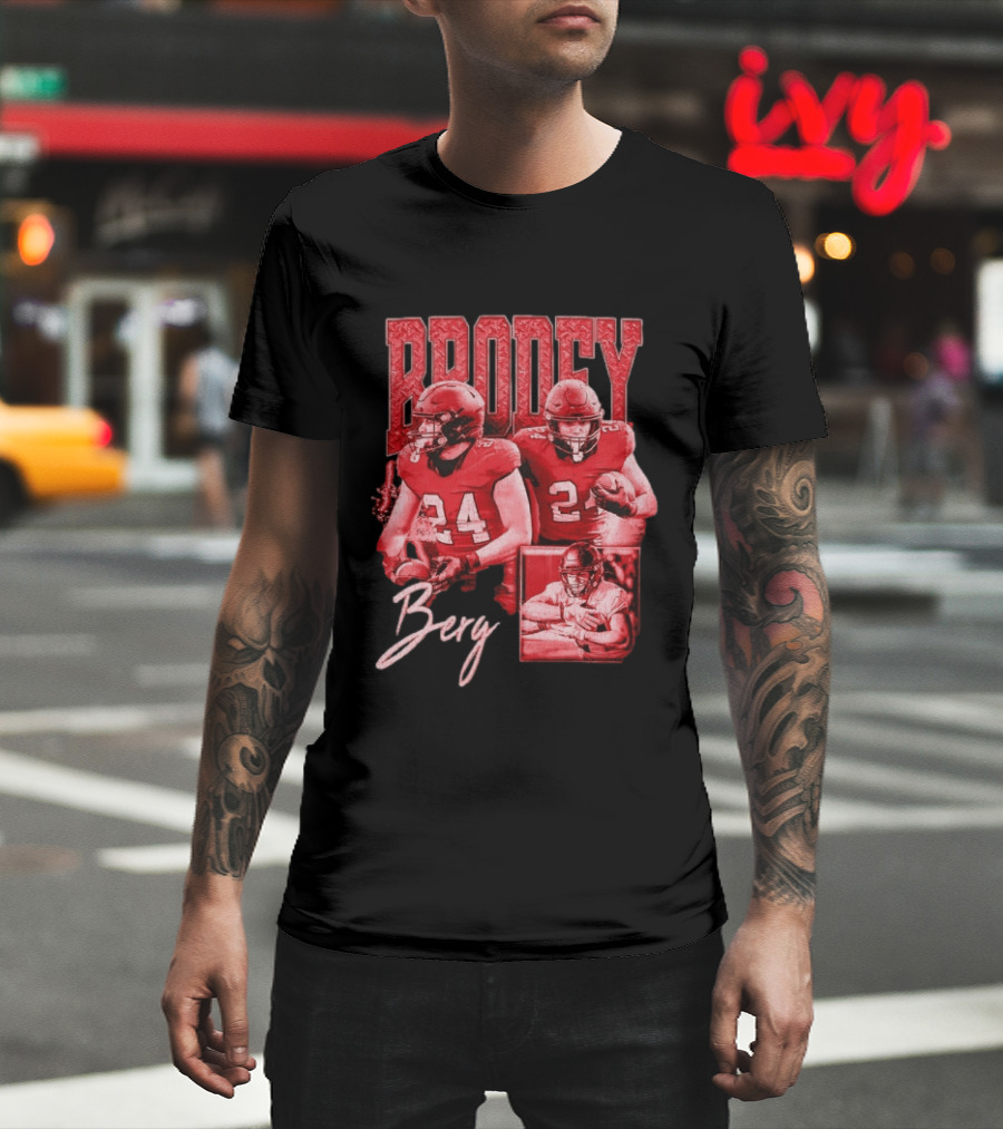 Brodey Berg Football 24 Player Athlete Sports T-Shirt