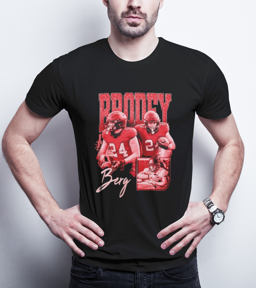Brodey Berg Football 24 Player Athlete Sports T-Shirt