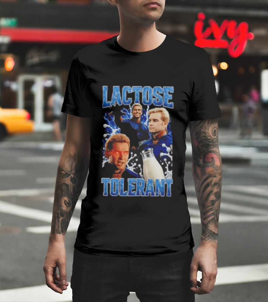 Lactose Tolerant Homelander Milk Meme T-Shirt