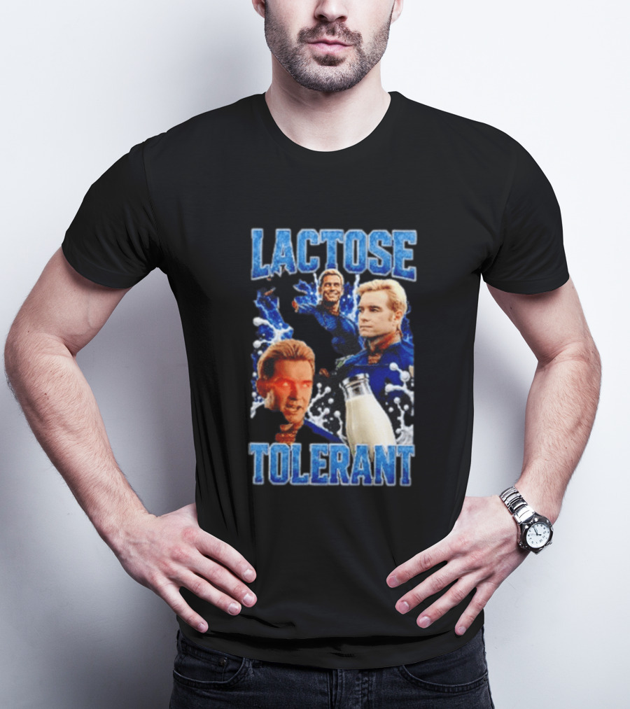 Lactose Tolerant Homelander Milk Meme T-Shirt