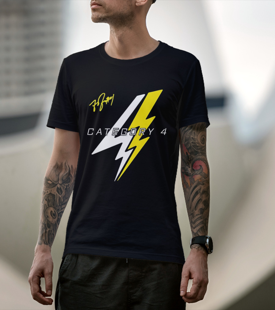 LSU Tigers Flau'jae Johnson Category 4 Lightning Bolt Signature T-Shirt