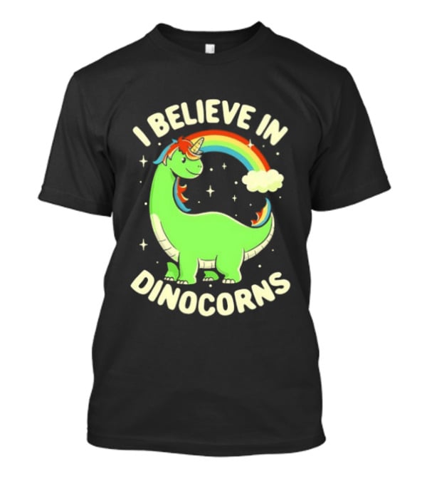 I Believe In Dinocorns Dinosaur Unicorn Rainbow Magic T-Shirt