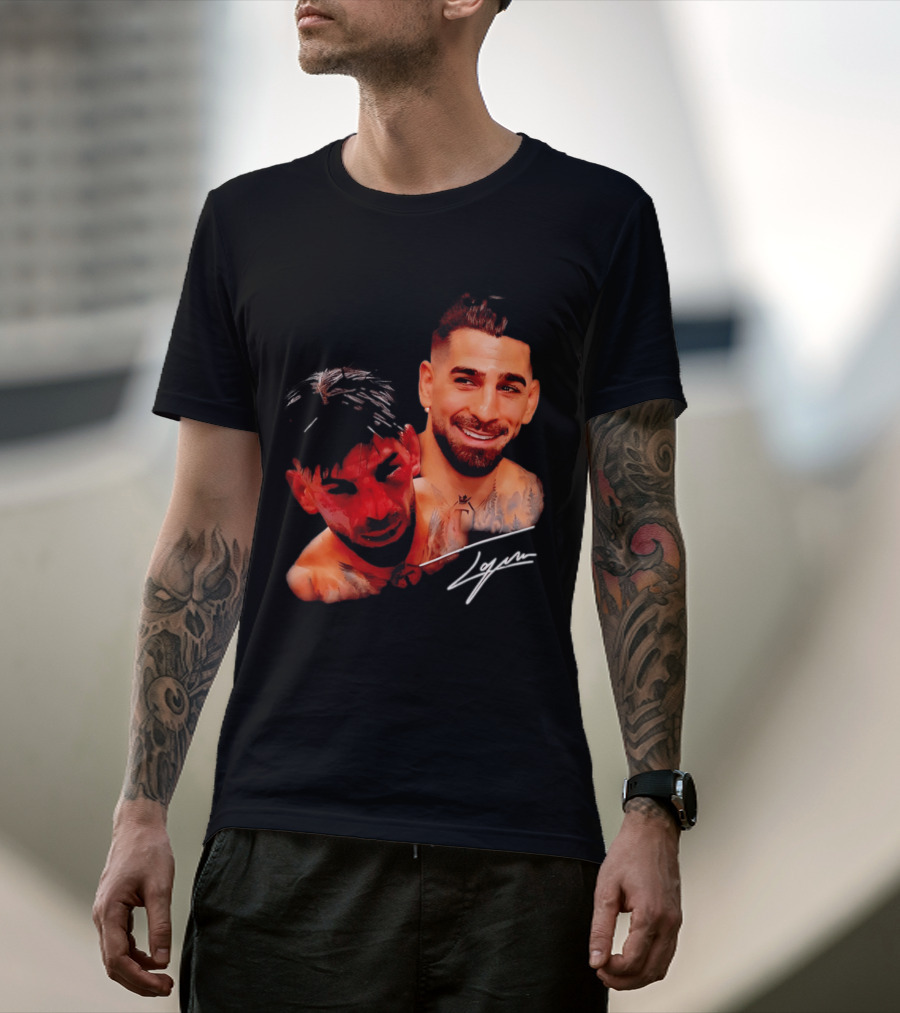 Ilia Topuria UFC Smiley Face And Bleeding Face Signature T-Shirt