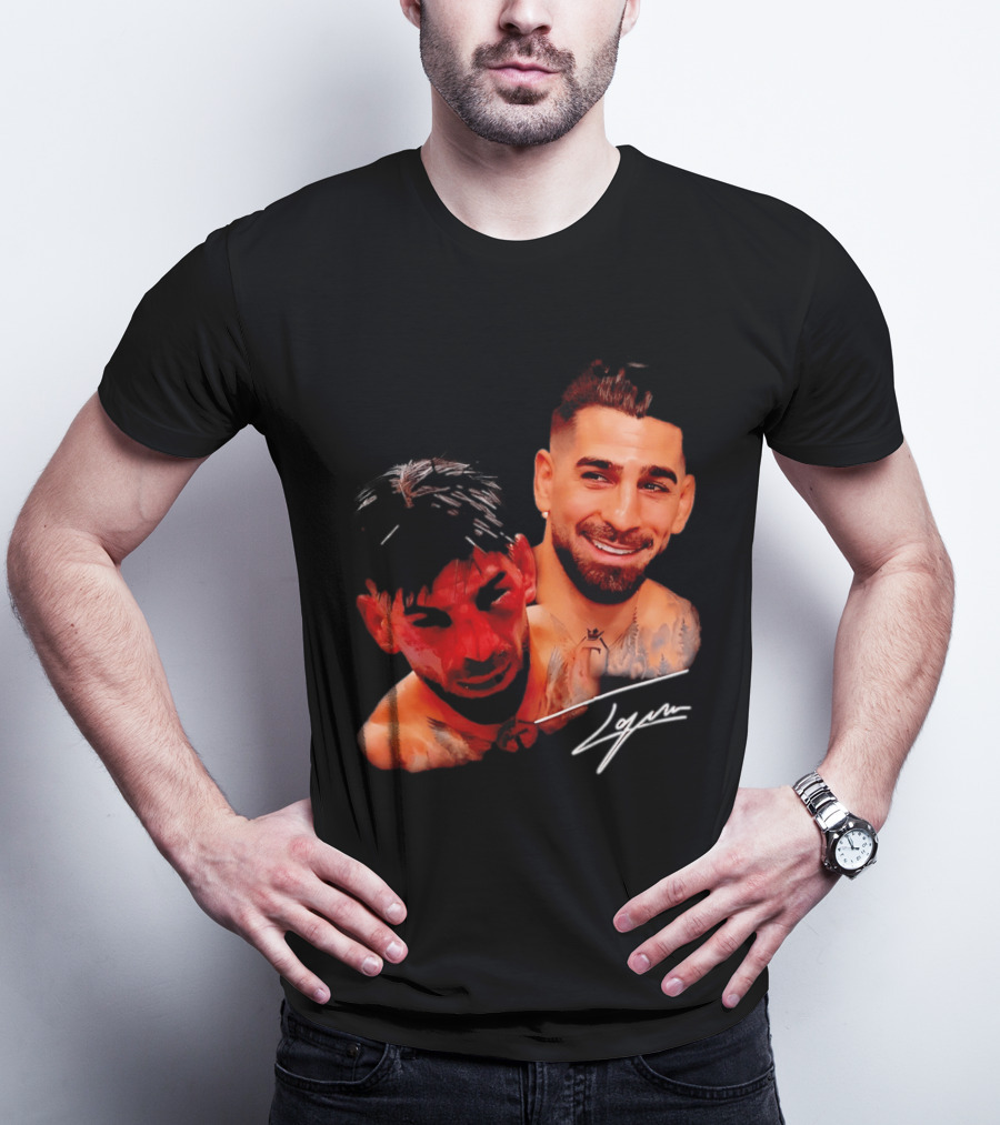 Ilia Topuria UFC Smiley Face And Bleeding Face Signature T-Shirt