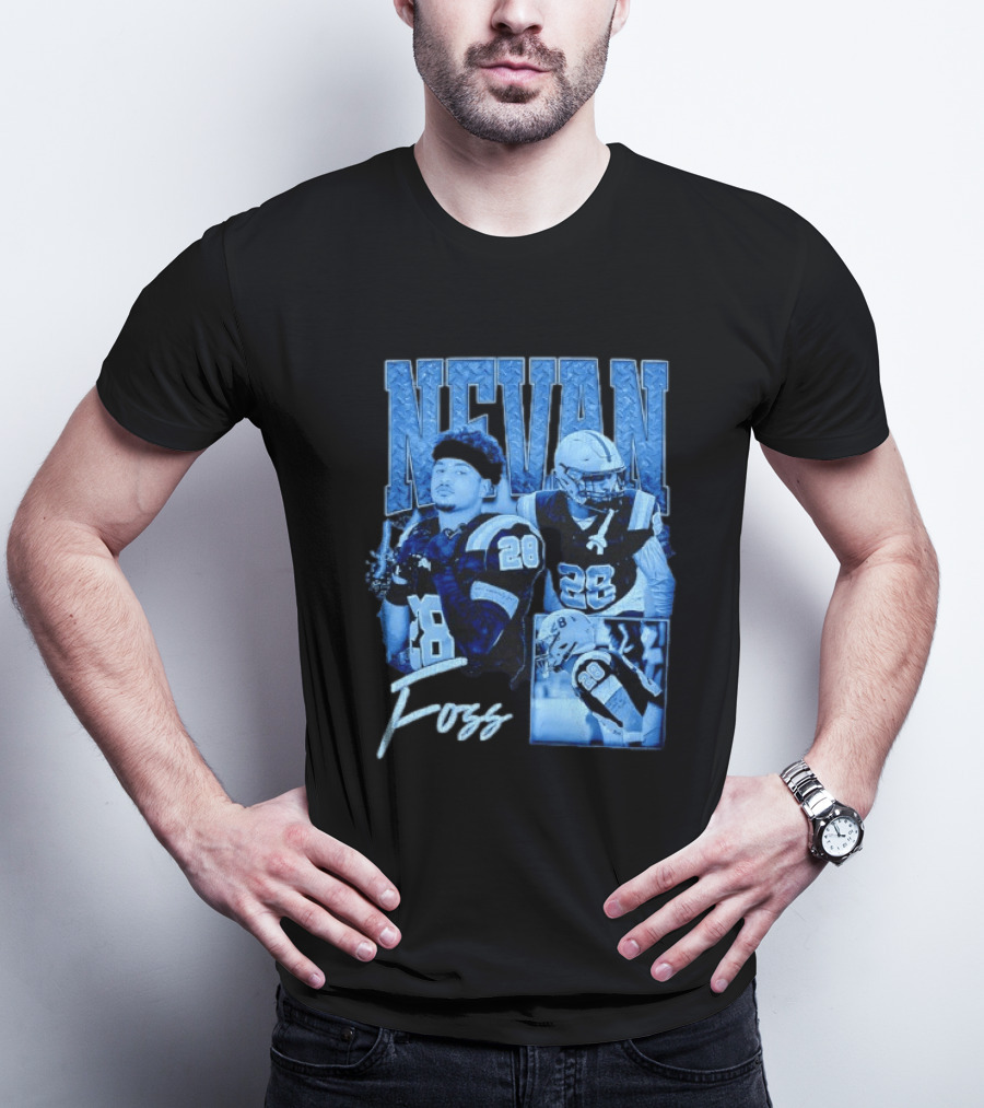 Nevan Foss Number 28 Football Athlete Sports Jersey T-Shirt