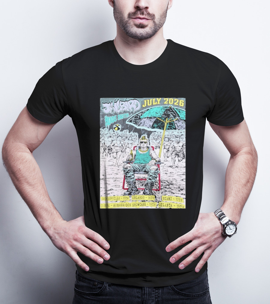 Jailbird Heads South July 2026 Tour Jacksonville Orlando Miami Tampa Atlanta T-Shirt