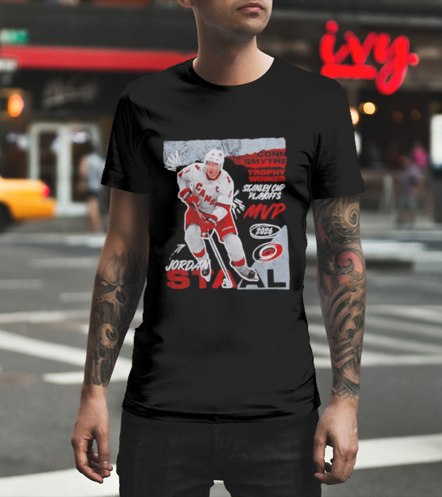 Jordan Staal Carolina Hurricanes Conn Smythe Trophy Winner 2026 Stanley Cup Playoffs MVP 2021 T-Shirt