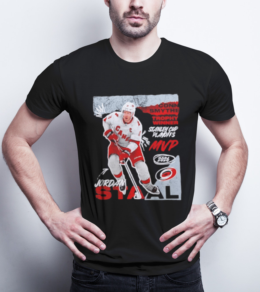Jordan Staal Carolina Hurricanes Conn Smythe Trophy Winner 2026 Stanley Cup Playoffs MVP 2021 T-Shirt