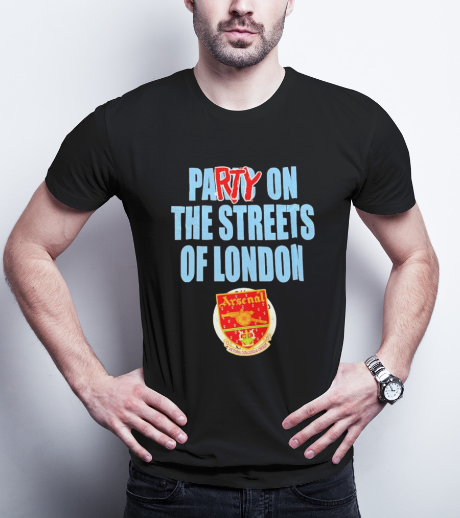 Arsenal Football Club Party On The Streets Of London T-Shirt