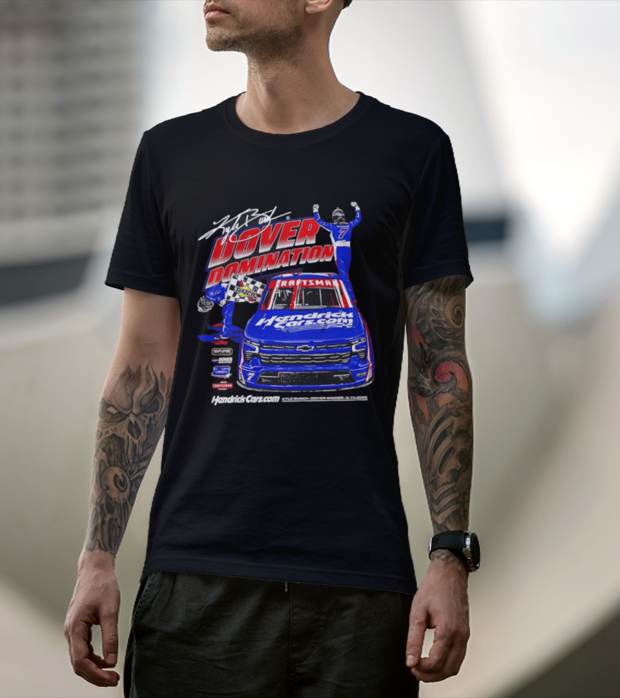 Kyle Busch Dover Domination HendrickCars.com NASCAR Craftsman Sunoco Racing T-Shirt
