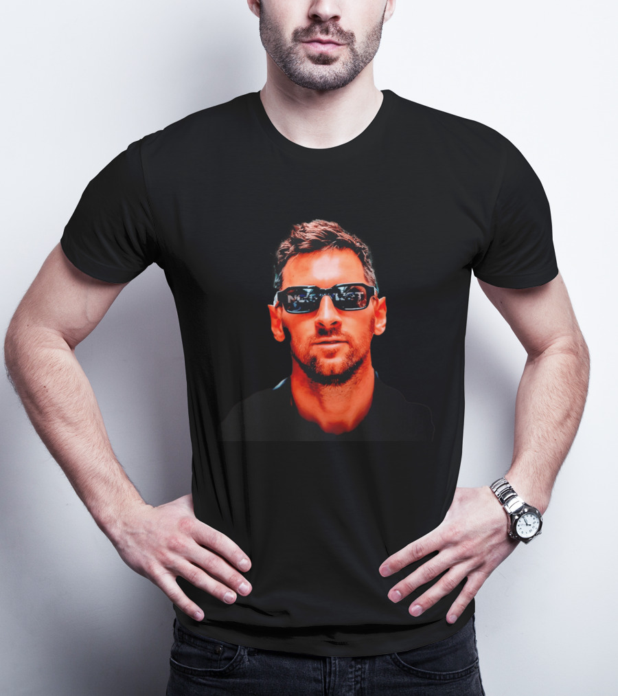 Lionel Messi Inter Miami Sunglasses Cool Soccer Star Look T-Shirt
