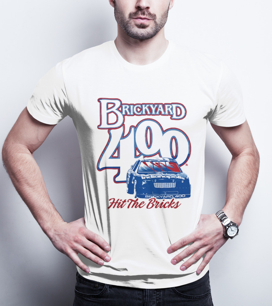 Brickyard 400 Hit The Bricks Indianapolis Motor Speedway Racing Car T-Shirt