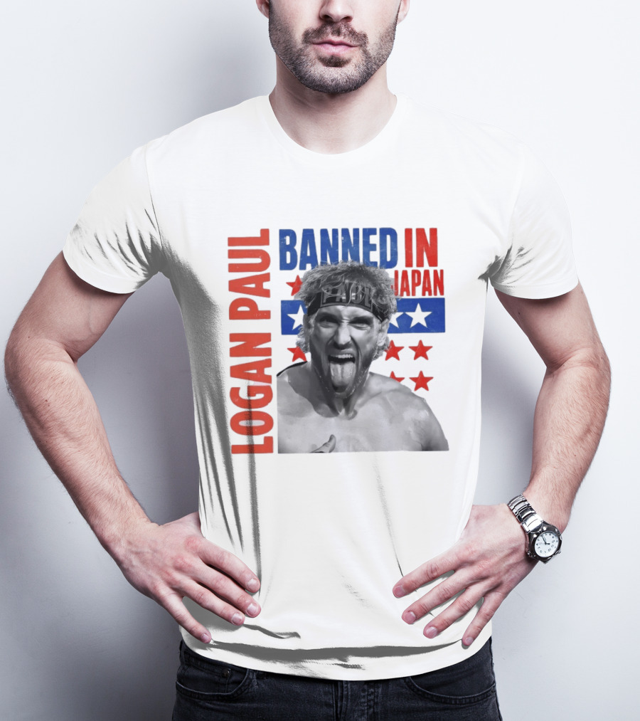 Logan Paul Banned In Japan Stars And Stripes T-Shirt