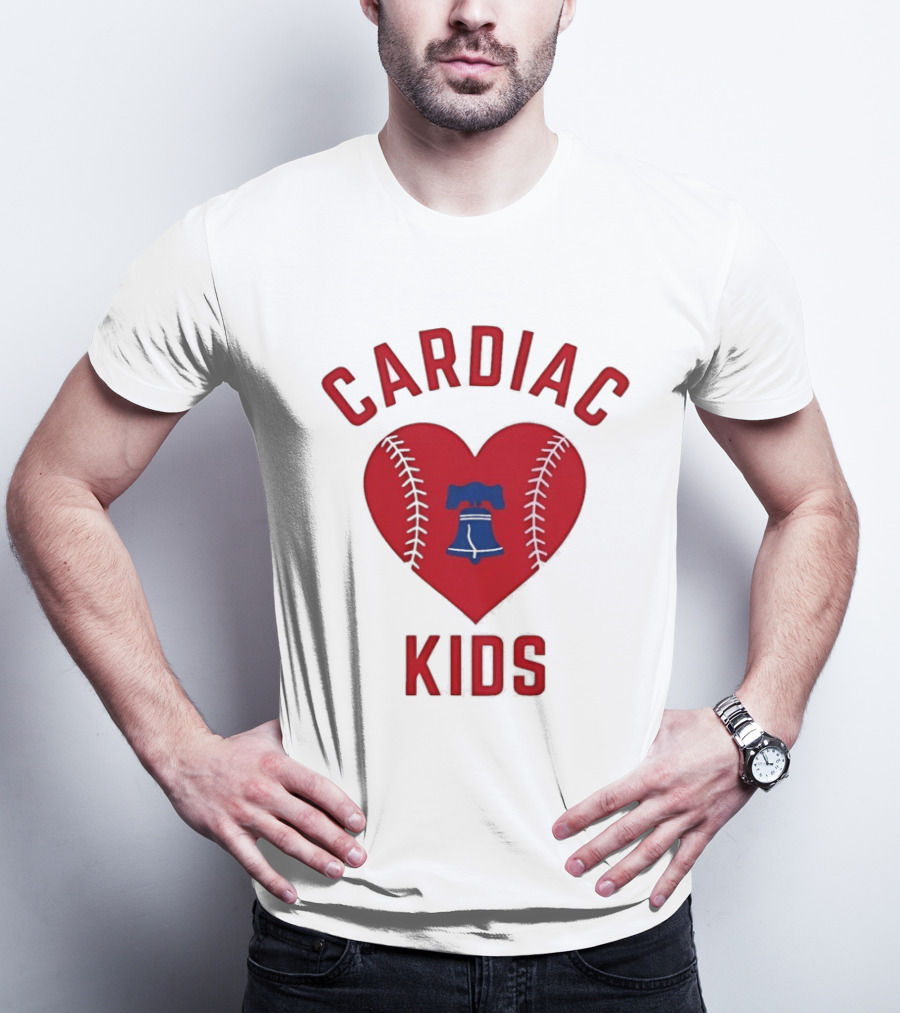 Cardiac Kids Philadelphia Phillies Heart Baseball T-Shirt