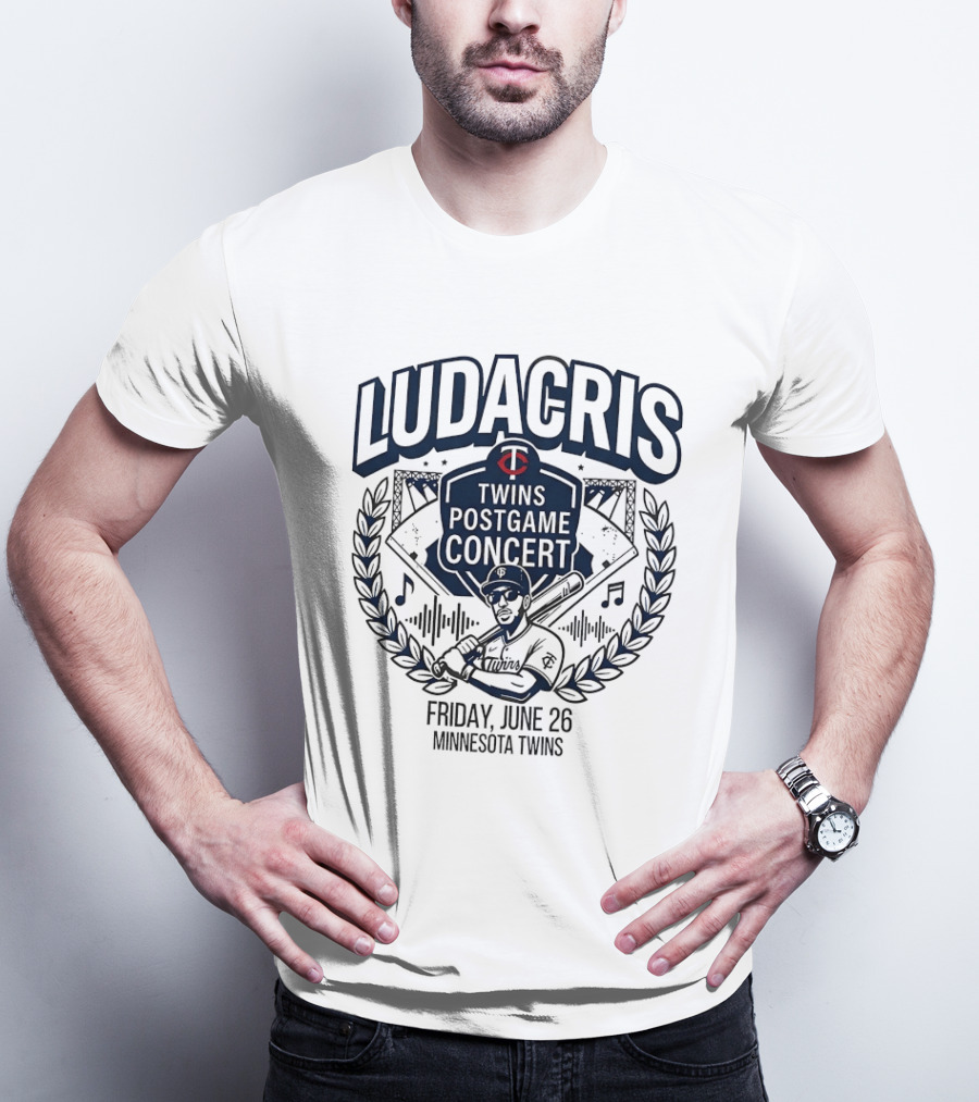 Ludacris Twins Postgame Concert Minnesota June 26 Baseball Event T-Shirt