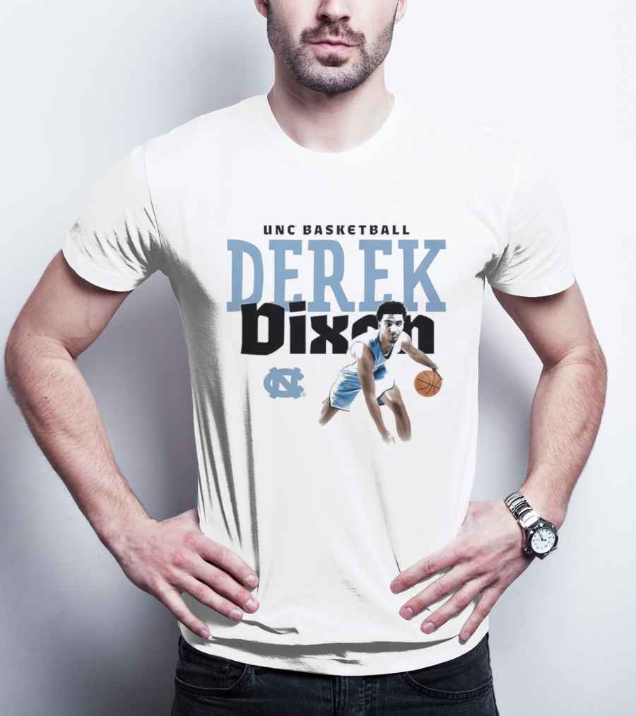 UNC Basketball Derek Dixon Player Pose Star T-Shirt