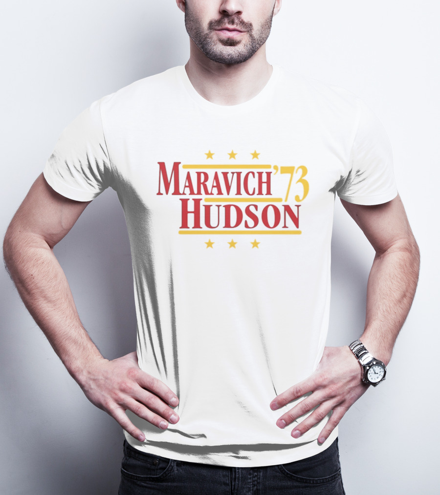 Atlanta Hawks Maravich Hudson 1973 NBA Stars T-Shirt