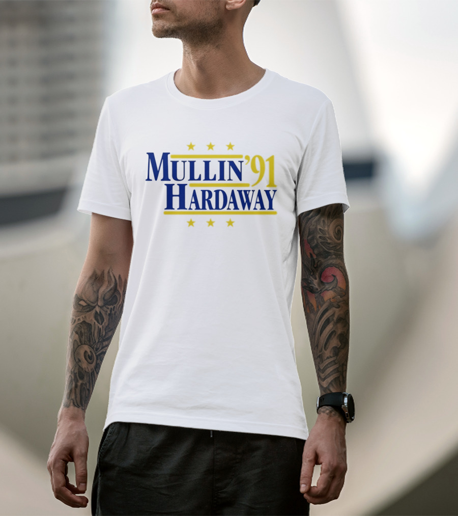 Mullin Hardaway 91 Stars Golden State Warriors T-Shirt